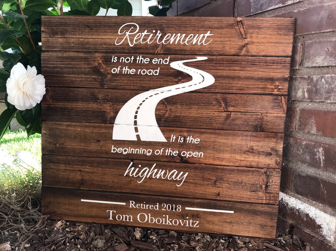 Custom Retirement Sign - Etsy