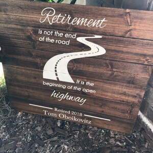 Custom Retirement Sign - Etsy
