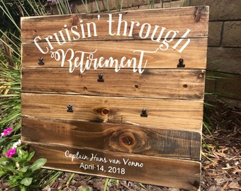 Wood Retirement Sign | Etsy