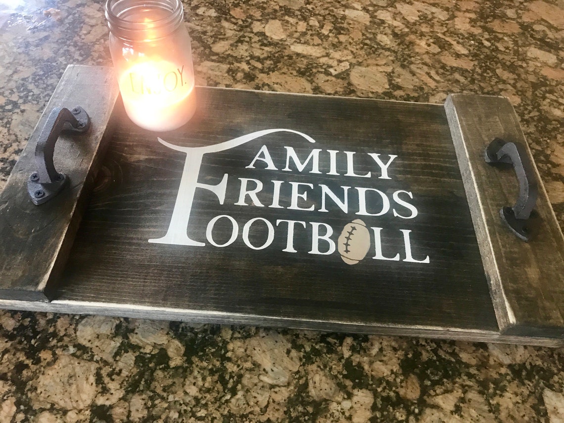 Family Friends Football Serving Tray - Etsy