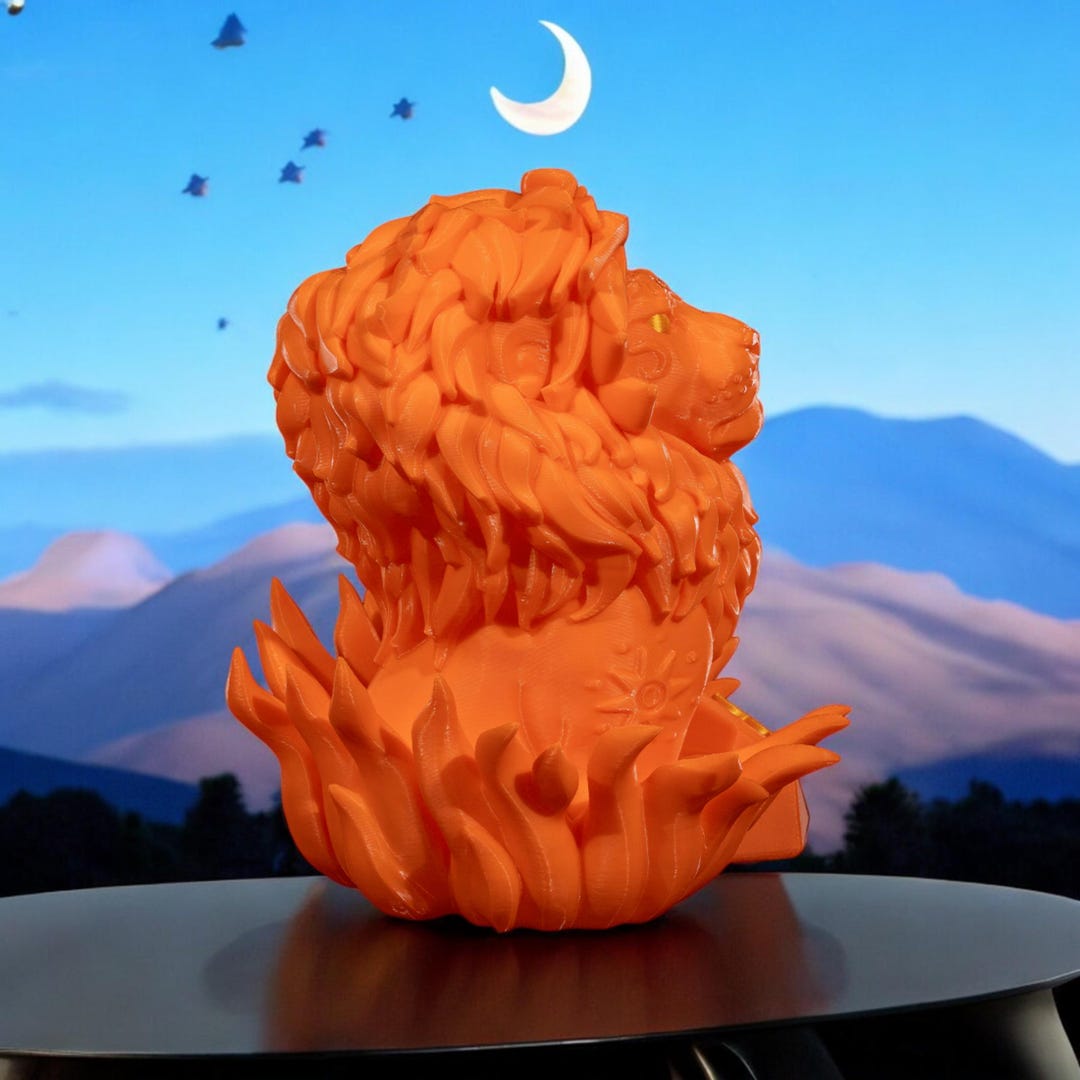 Leo Sculpture Figurine Unique 3D Printed Zodiac Decor & Astrology Gifts ...