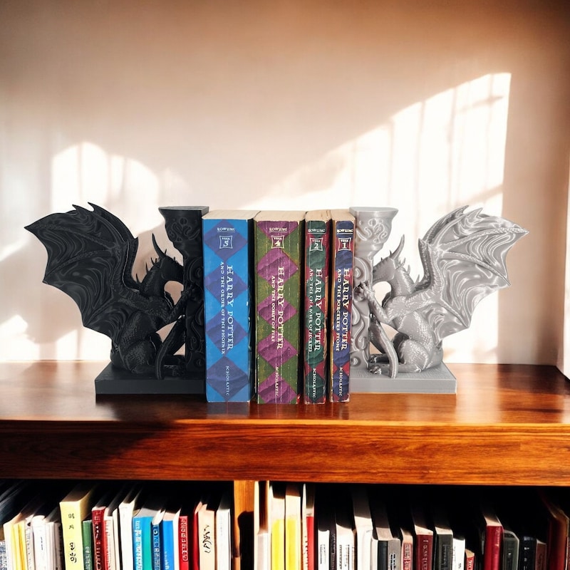 Dragon Bookends - Etsy