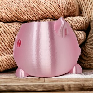 Adorable Piggy Pig Yarn Bowl Perfect for Pig Lovers and Crafters Yarn ...