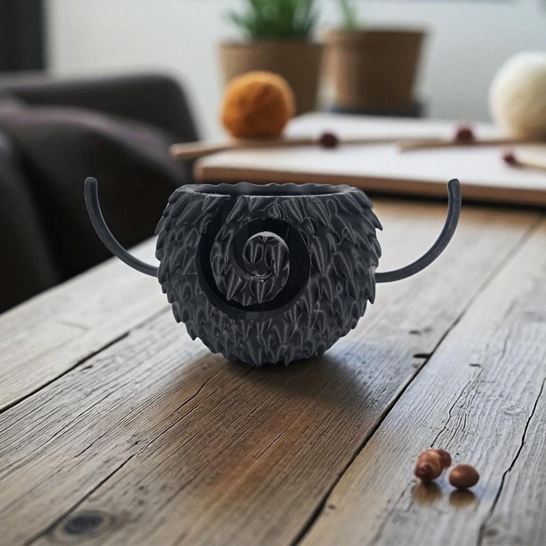 Soot Sprite Bowl – 3D Printed Yarn Crochet & Knitting Organizer, Anime ...