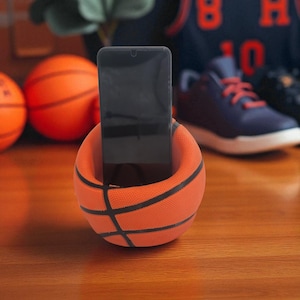 Basketball Phone Holder | 3D Printed Desk Stand for Smartphones | Gift ...
