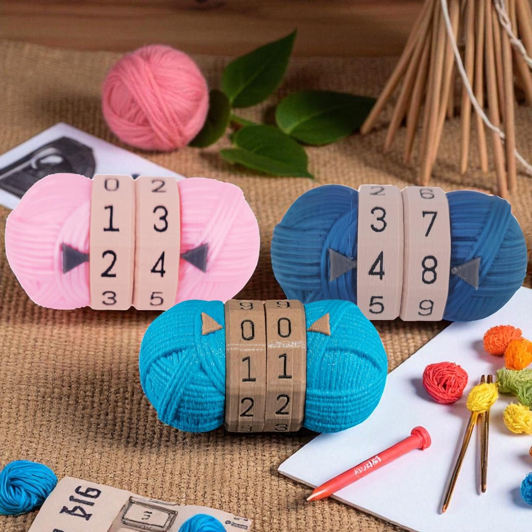 Thread Counter for Yarn & Crochet | 3D Printed Stitch Tracker Tool ...