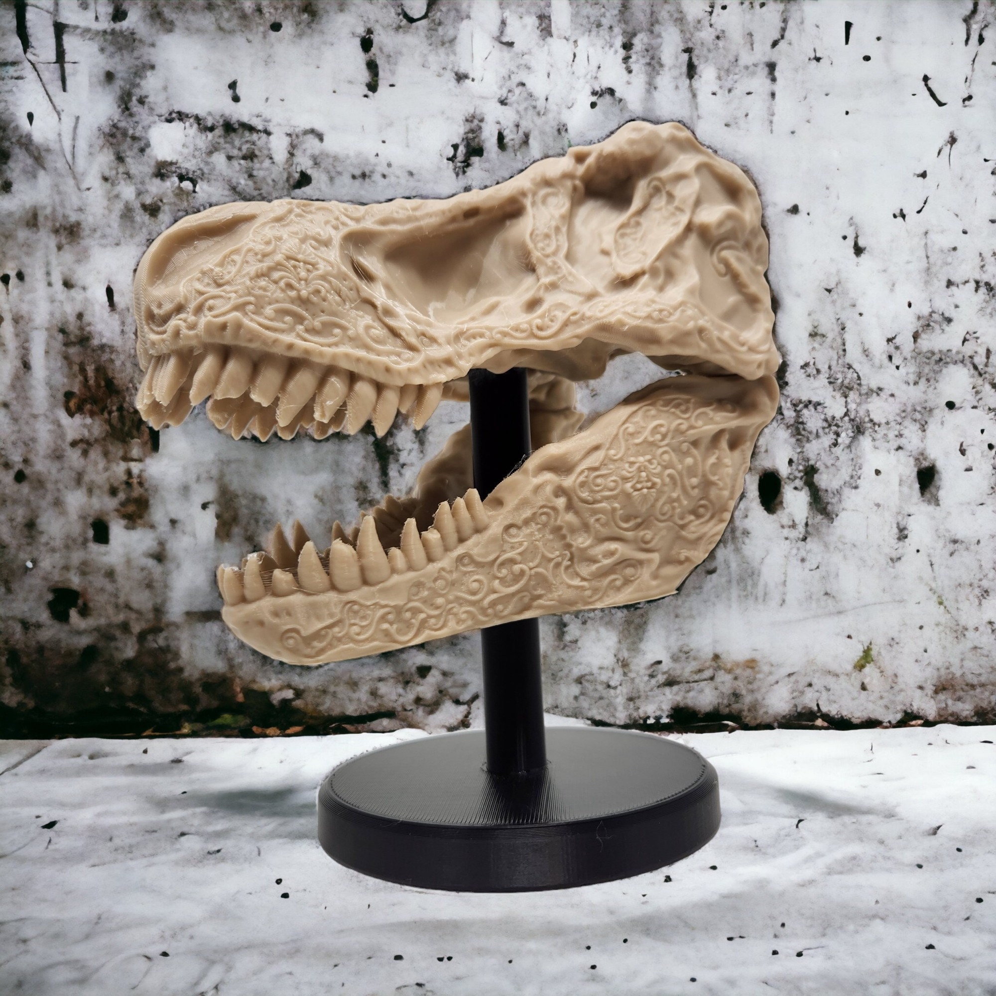 3D Printed Tyrannosaurus Rex Dinosaur Skull Replica Unearth the ...