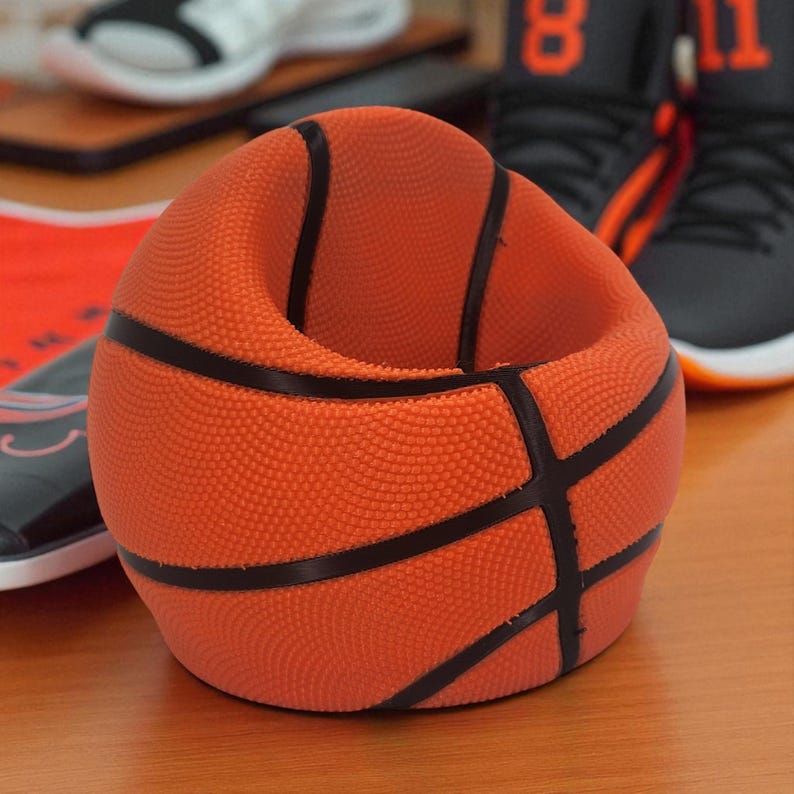 Basketball Phone Holder | 3D Printed Desk Stand for Smartphones | Gift ...