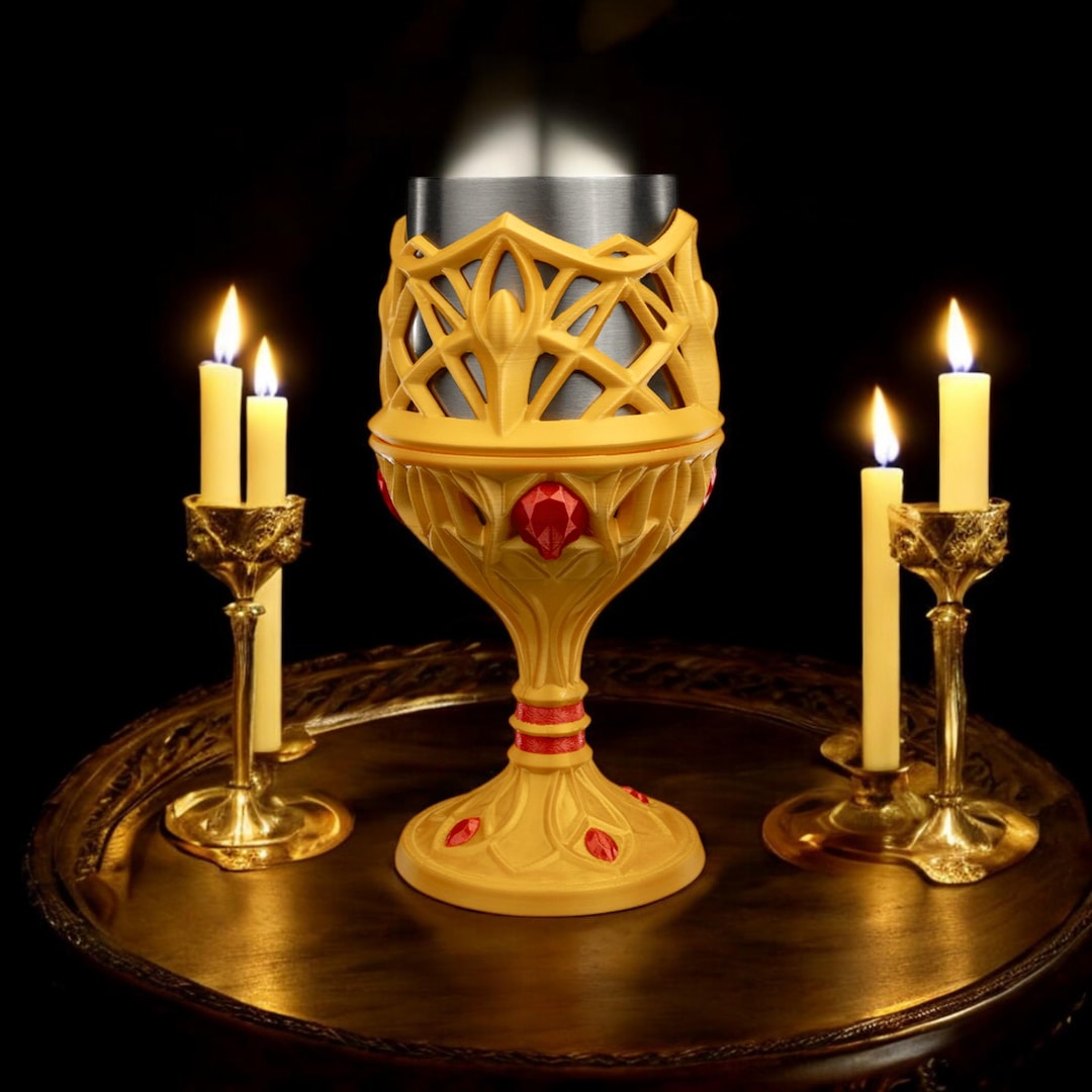 3D Printed Royal Goblet – Fantasy Renaissance Cup, 12oz Tumbler - Etsy