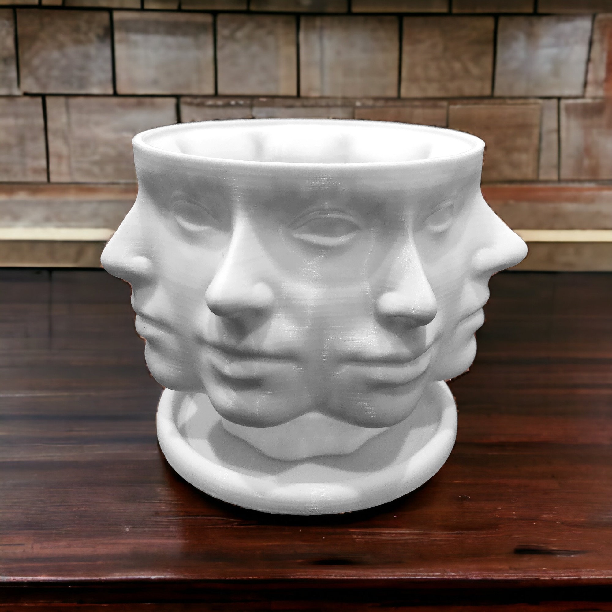 Multi-face Polyface Planter Unique 3d-printed Planter With Drainage for ...