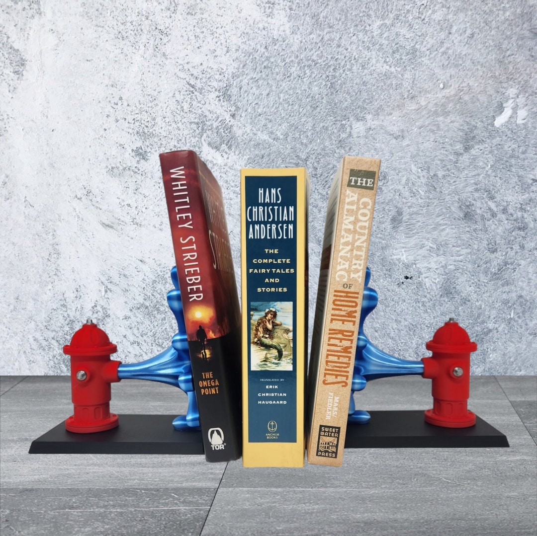 3D Printed Fire Hydrant Bookends Perfect Gift for Firefighters and Book ...