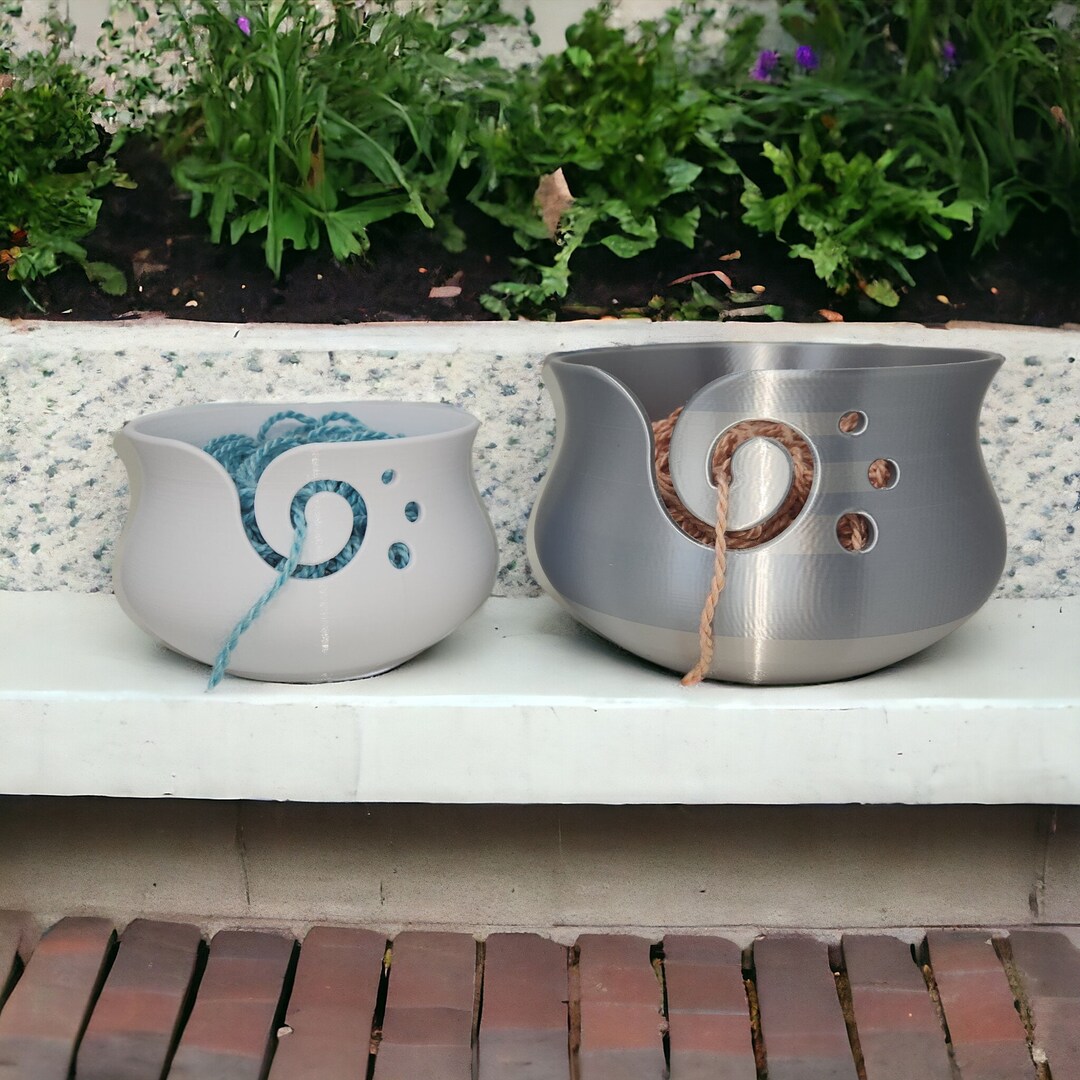 3D Printed Spiral Yarn Bowl: Crochet and Knitting Essential With 3 ...
