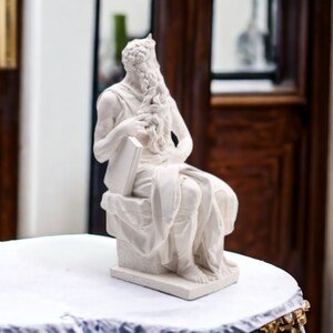 Michelangelo Moses Statue - 3D Printed Italian Renaissance Figurine ...