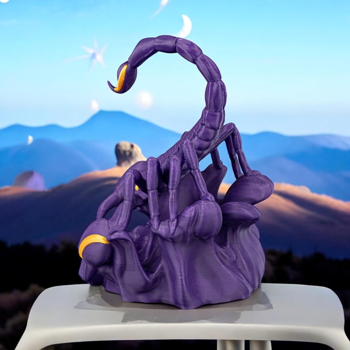 Scorpio Sculpture Figurine | Unique 3D Printed Zodiac Decor | Gift for ...
