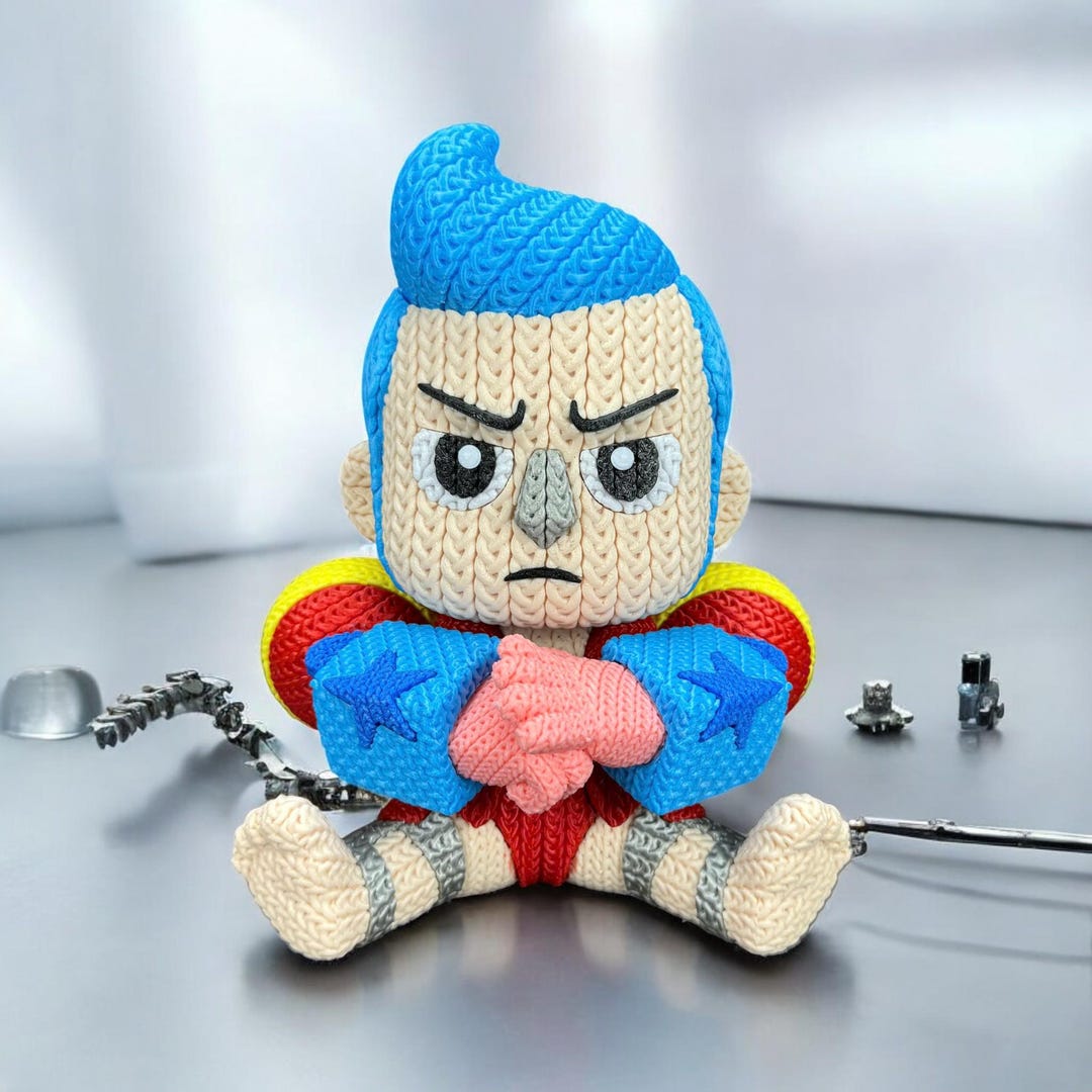 Crochet Styled Franky Doll | One Piece Anime Figurine | 3D Printed ...