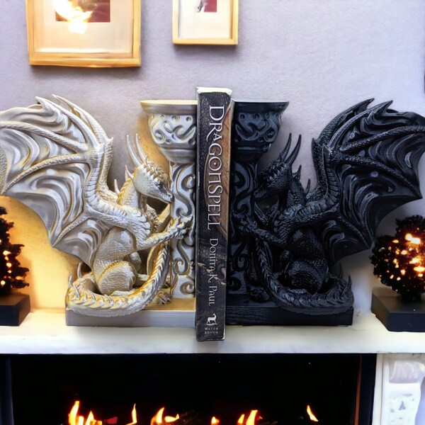 Dragon Bookends - Etsy