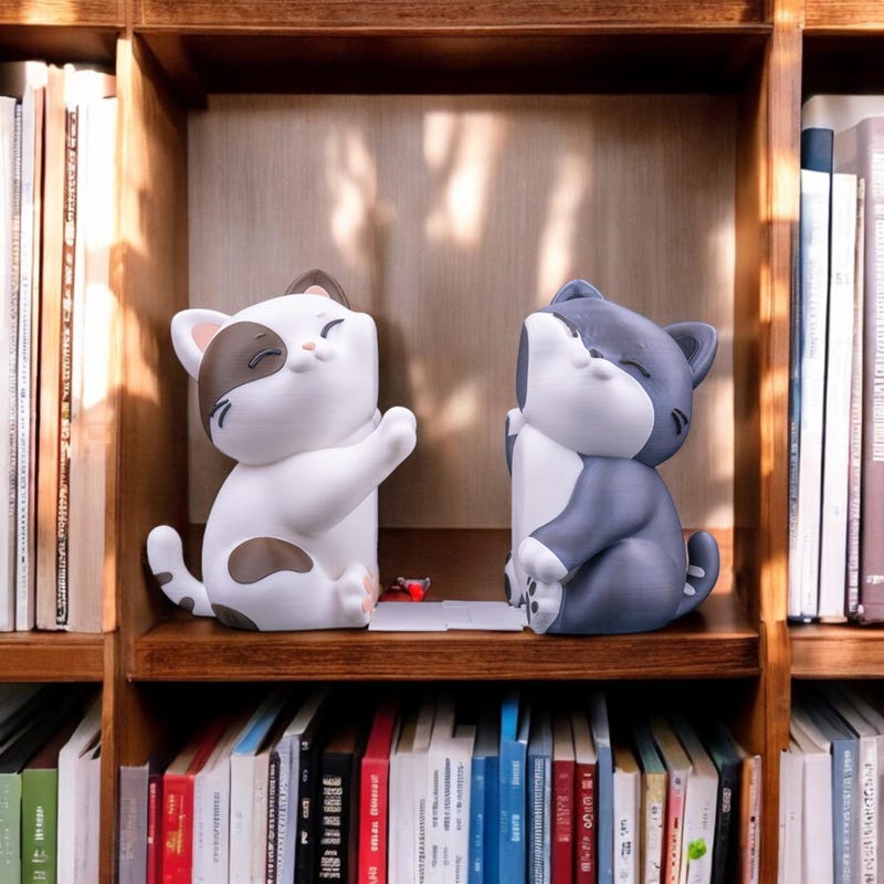 Cat Bookends - Etsy