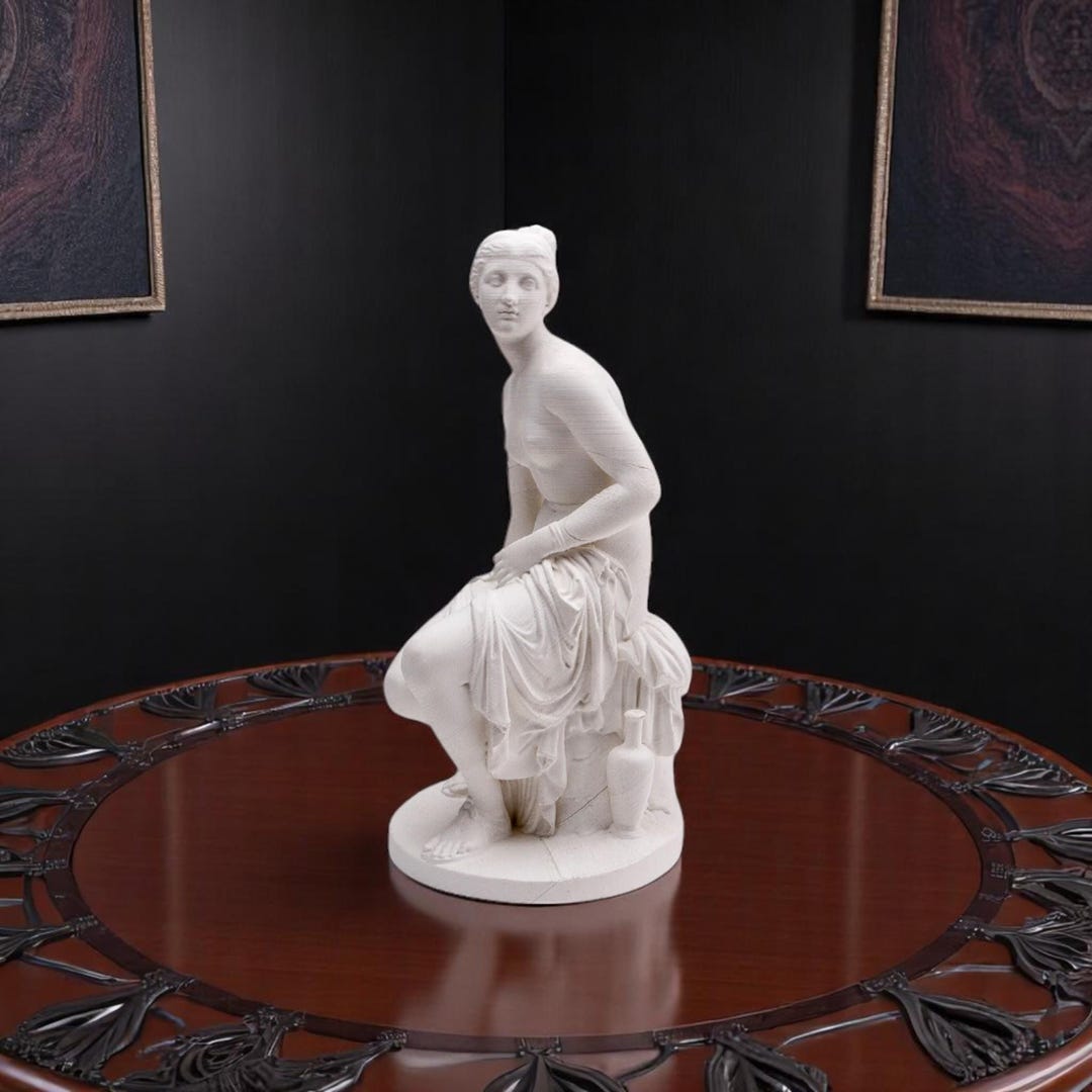 Greek Nymph Statue – 3D Printed Classical Sculpture, Mythology Figurine ...
