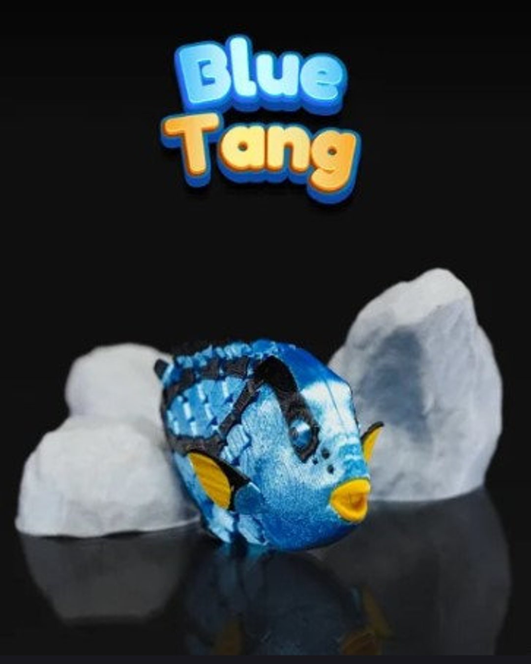 Blue Tang Articulated Fish Fidget Toy Marine Life Desk Decor Ocean ...