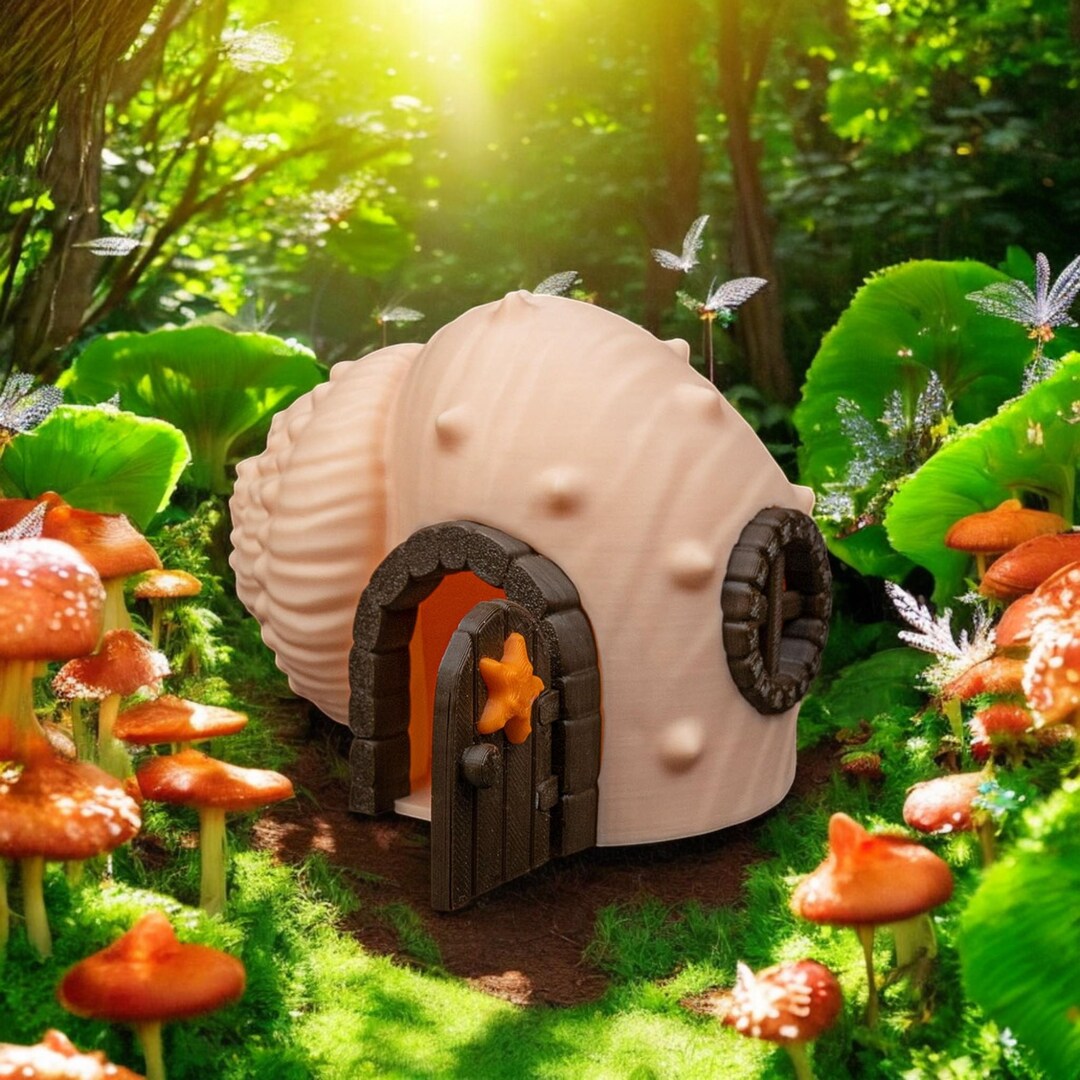 Seaside Haven Shell Fairy House - Enchanted Garden Decor & Whimsical ...