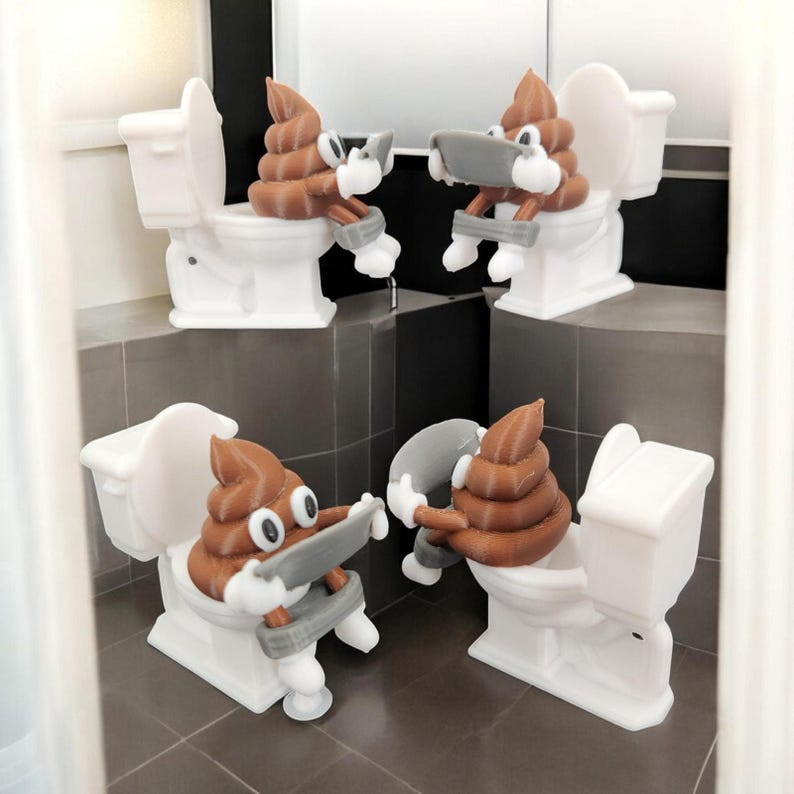 Mr. Poop Bathroom Buddy | Fun Mr. Hanky Toilet Decor | Unique Bathroom ...