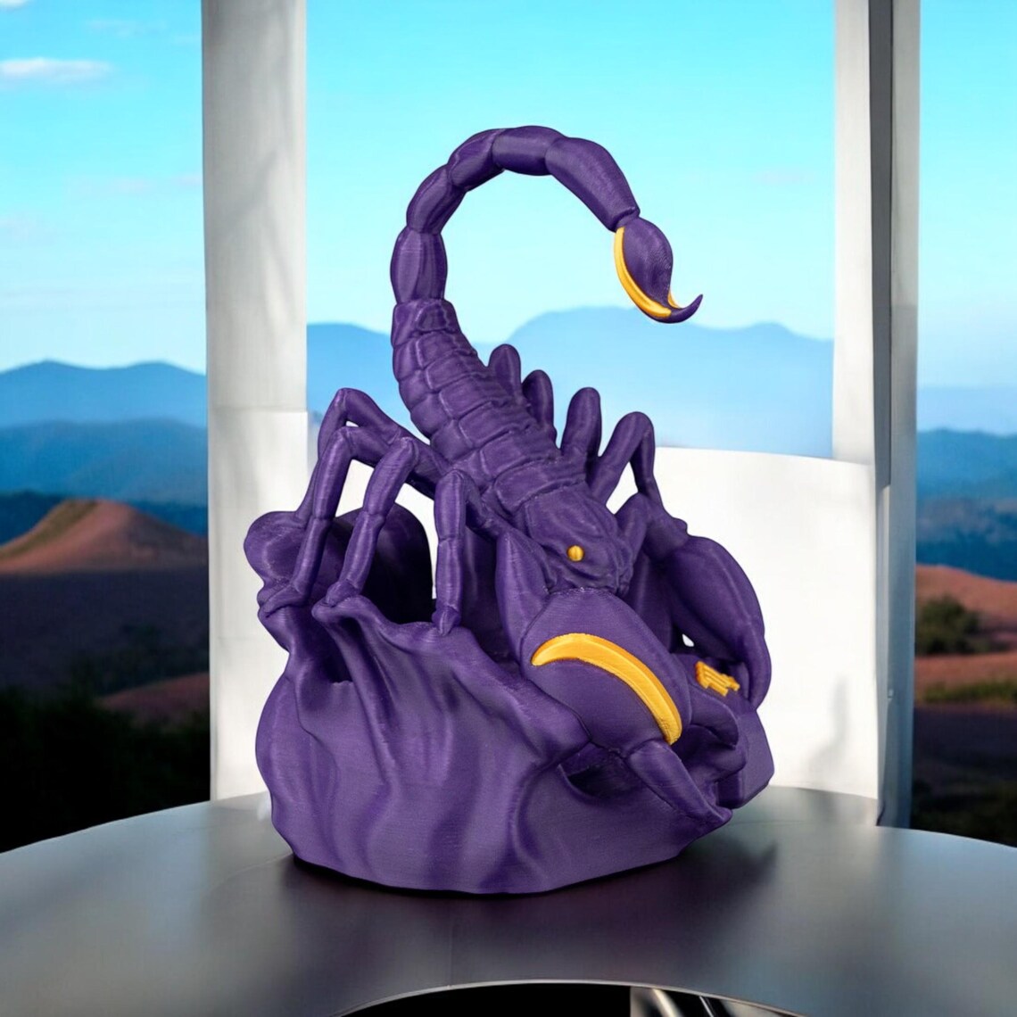 Scorpio Sculpture Figurine | Unique 3D Printed Zodiac Decor | Gift for ...