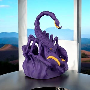 Scorpio Sculpture Figurine | Unique 3D Printed Zodiac Decor | Gift for ...