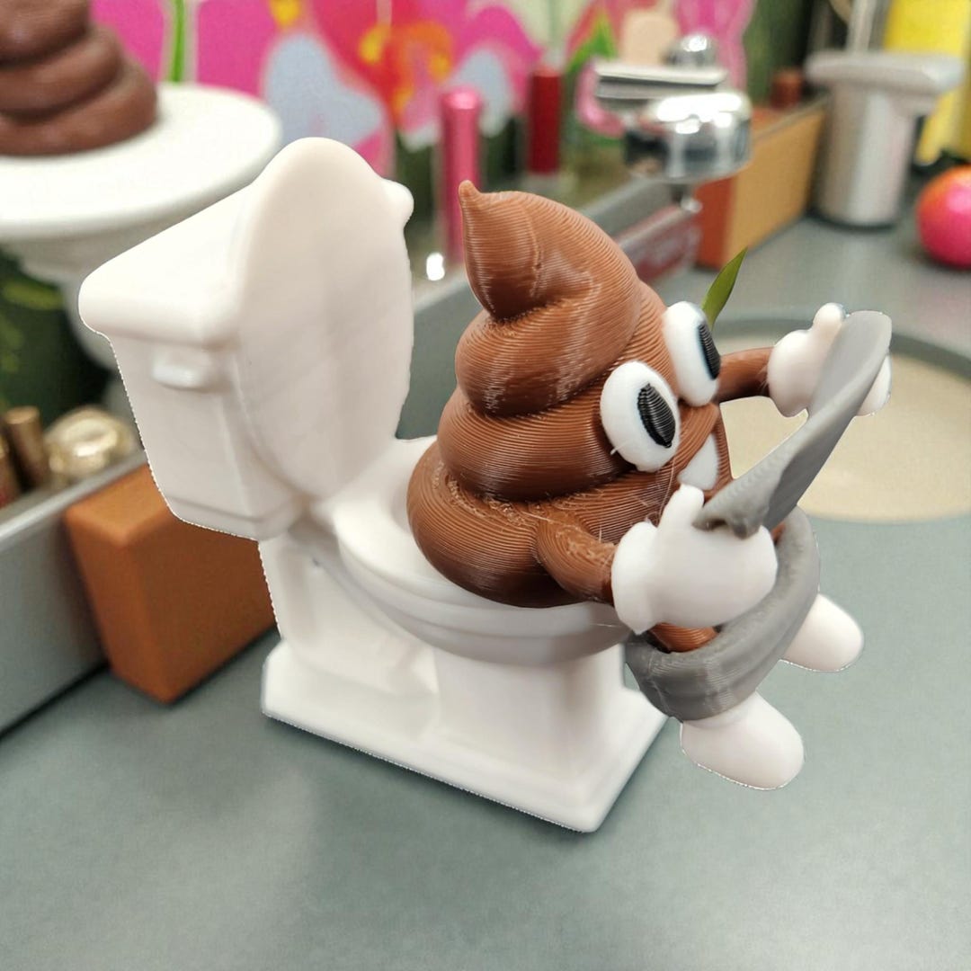 Mr. Poop Bathroom Buddy | Fun Mr. Hanky Toilet Decor | Unique Bathroom ...