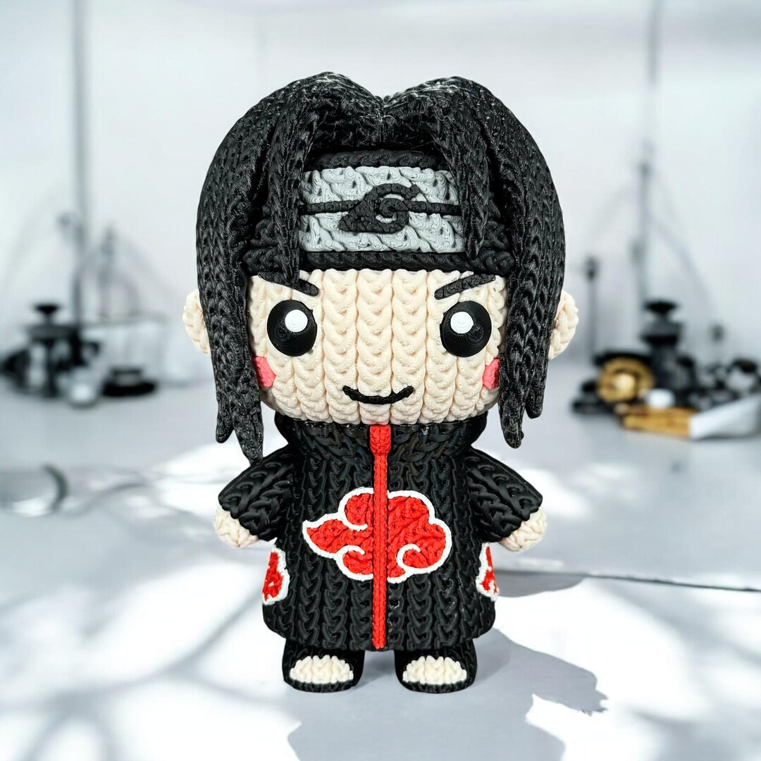 Crochet Styled Itachi Doll | Naruto Anime Figurine | 3D Printed ...