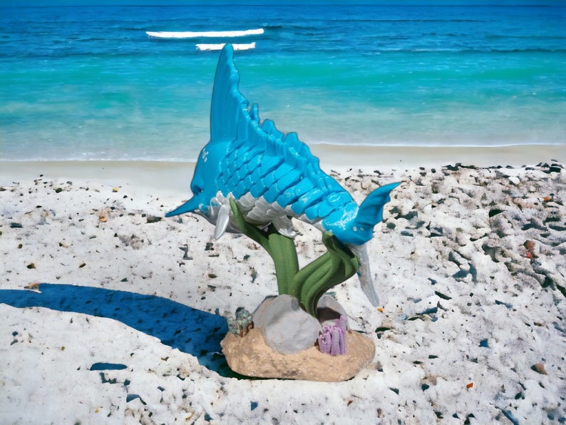 3D Printed Articulated Marlin Fish – Colorful Fidget Desk Toy - Etsy
