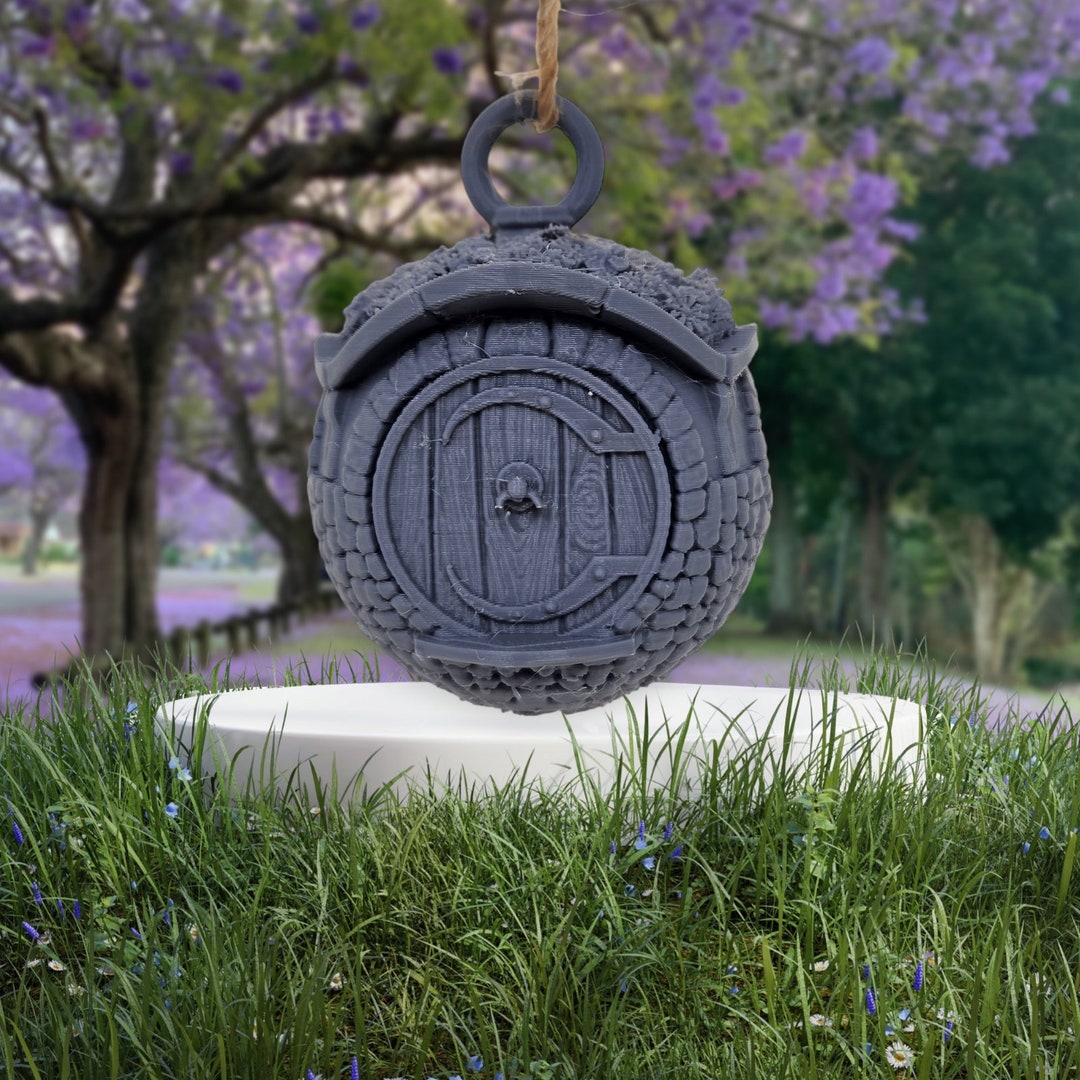 3D Printed Shire Hobbit Hole Ornament Whimsical Christmas Decor Unique ...