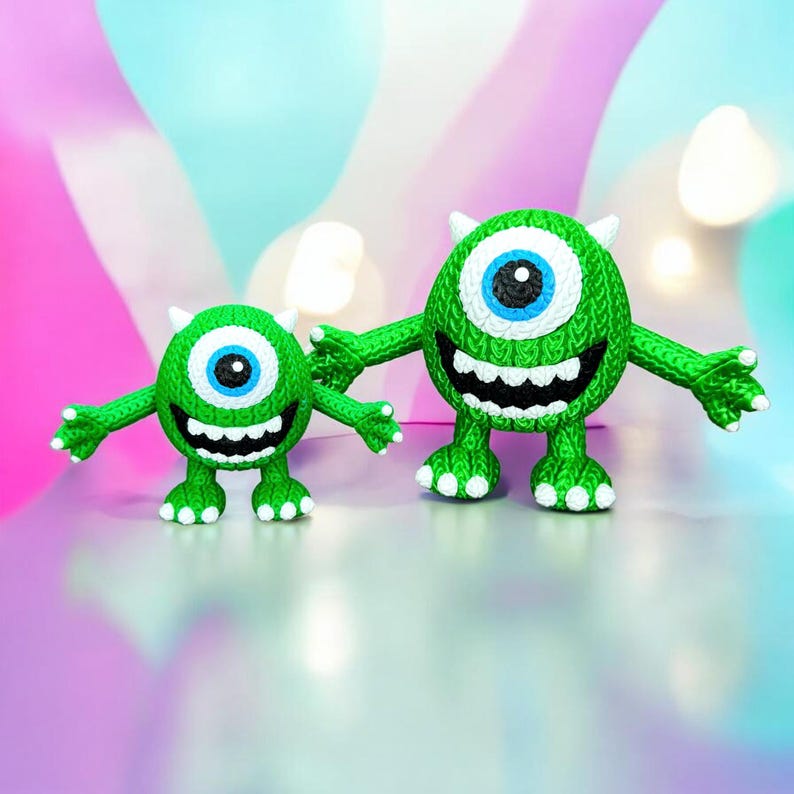 Crochet Cyclops Monster Doll | 3D Printed Amigurumi Collectible Gift ...