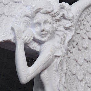 Handcrafted 3D Printed Door Corner Angel - Vintage European Home Decor ...