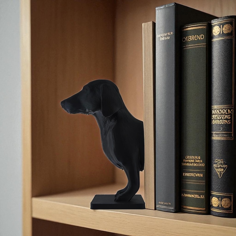 Dachshund Bookends – 3D Printed Dog Head and Tail Two-piece Set - Etsy