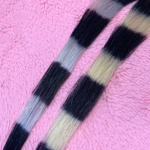 Custom Scene Kid Raccoon Tail Hair Extension - Etsy