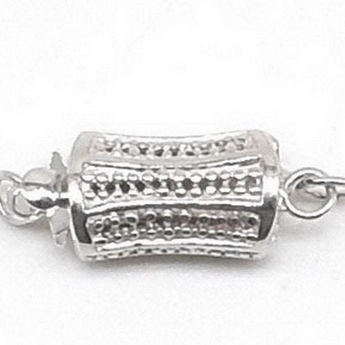 Box Filigree Clasp 925 Silver Clasp Single Strand Pearl | Etsy