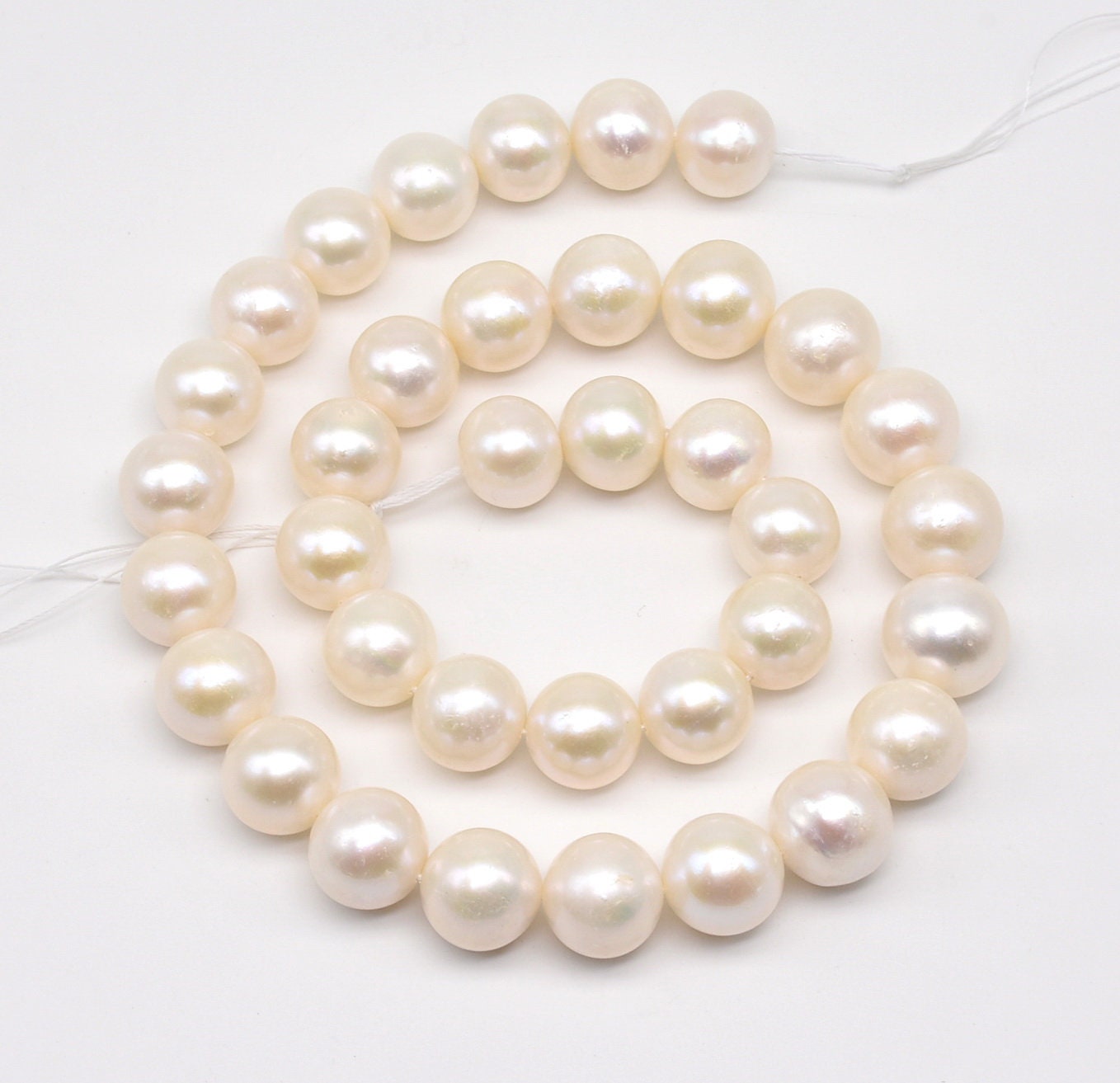 Large Pearl 12-13mm Near Round White Freshwater Pearl Natural - Etsy