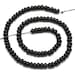 Black Onyx Rondelle Beads, 2x4mm 4x6mm 4x8mm Black Agate Beads, Natural ...