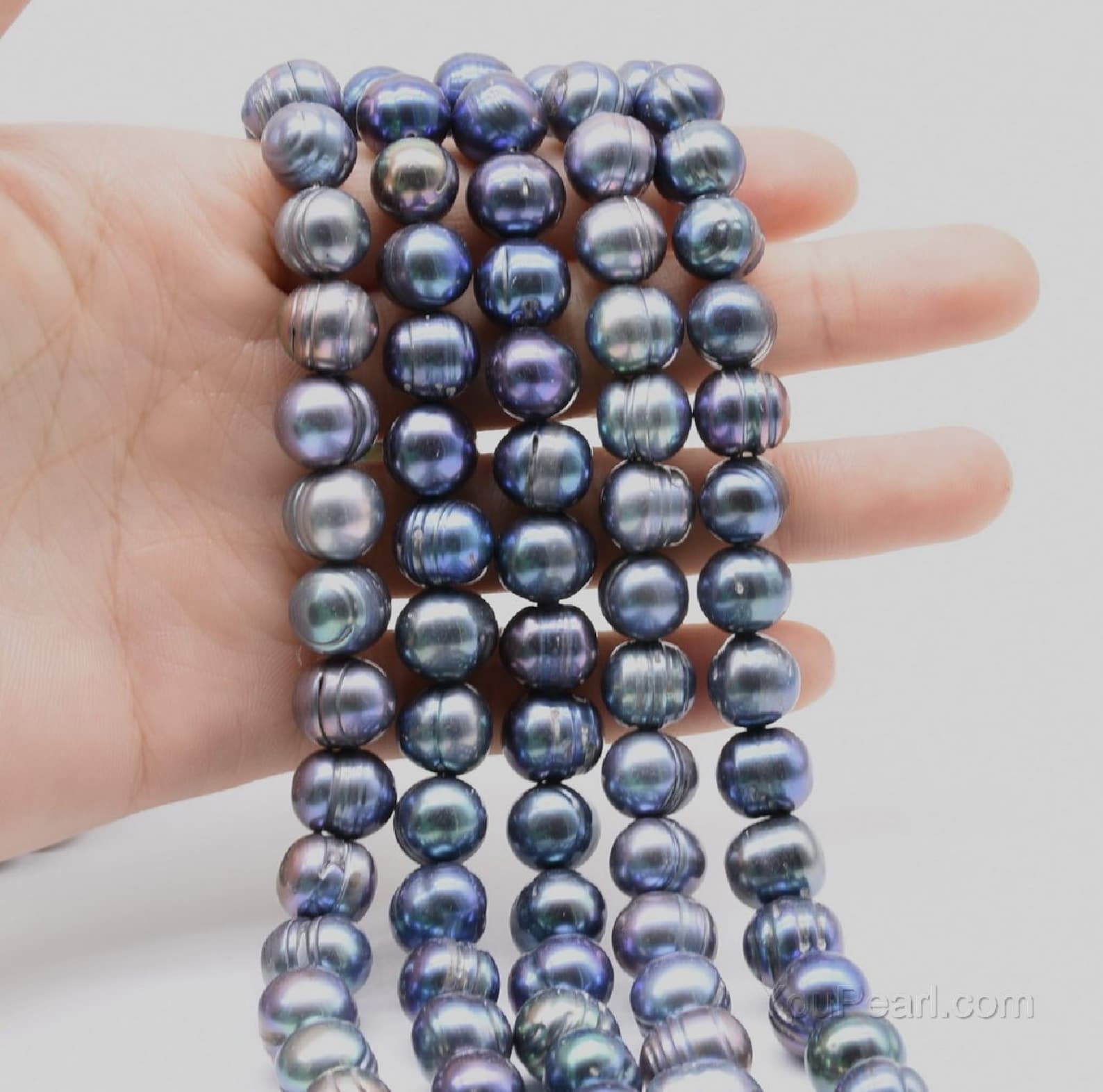 Large Hole Pearls, White Freshwater Pearl, Available up to 2.5mm Hole ...