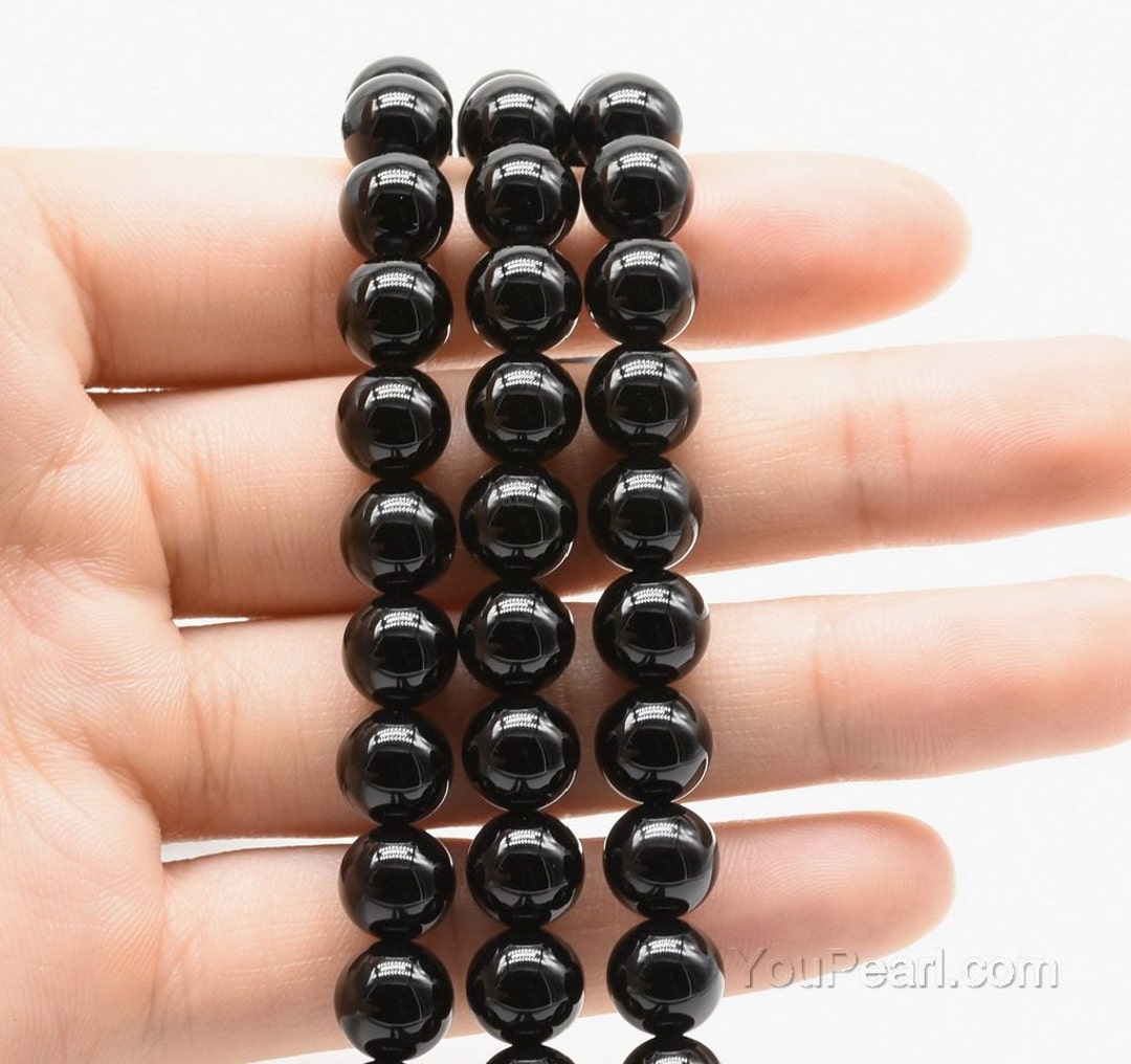 Black Onyx Beads, AAA Grade Black Round Beads, 3mm 4mm 6mm 8mm 10mm ...