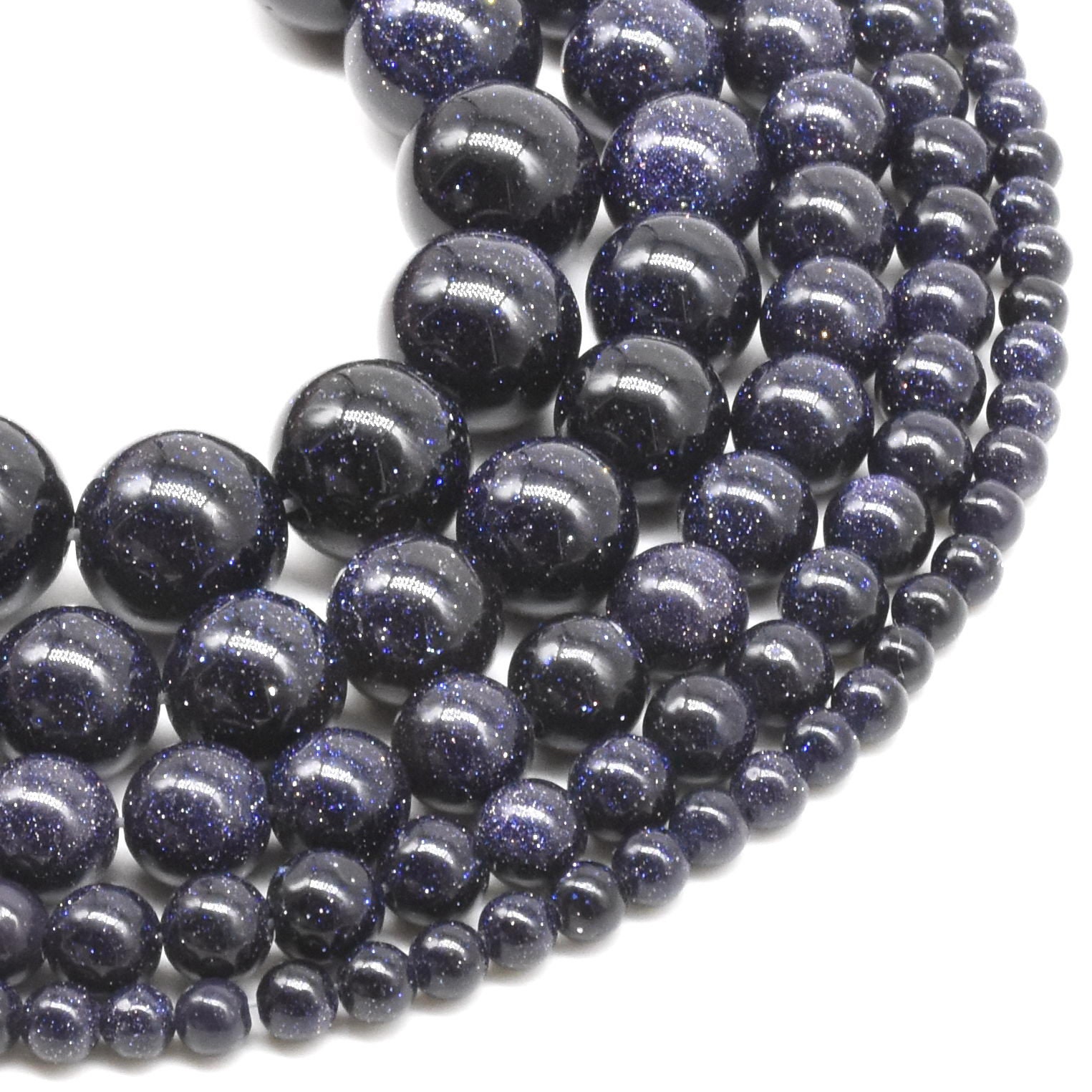 Blue Sandstone Beads, 4mm 6mm 8mm 10mm 12mm Sand Blue Gemstone Beads ...