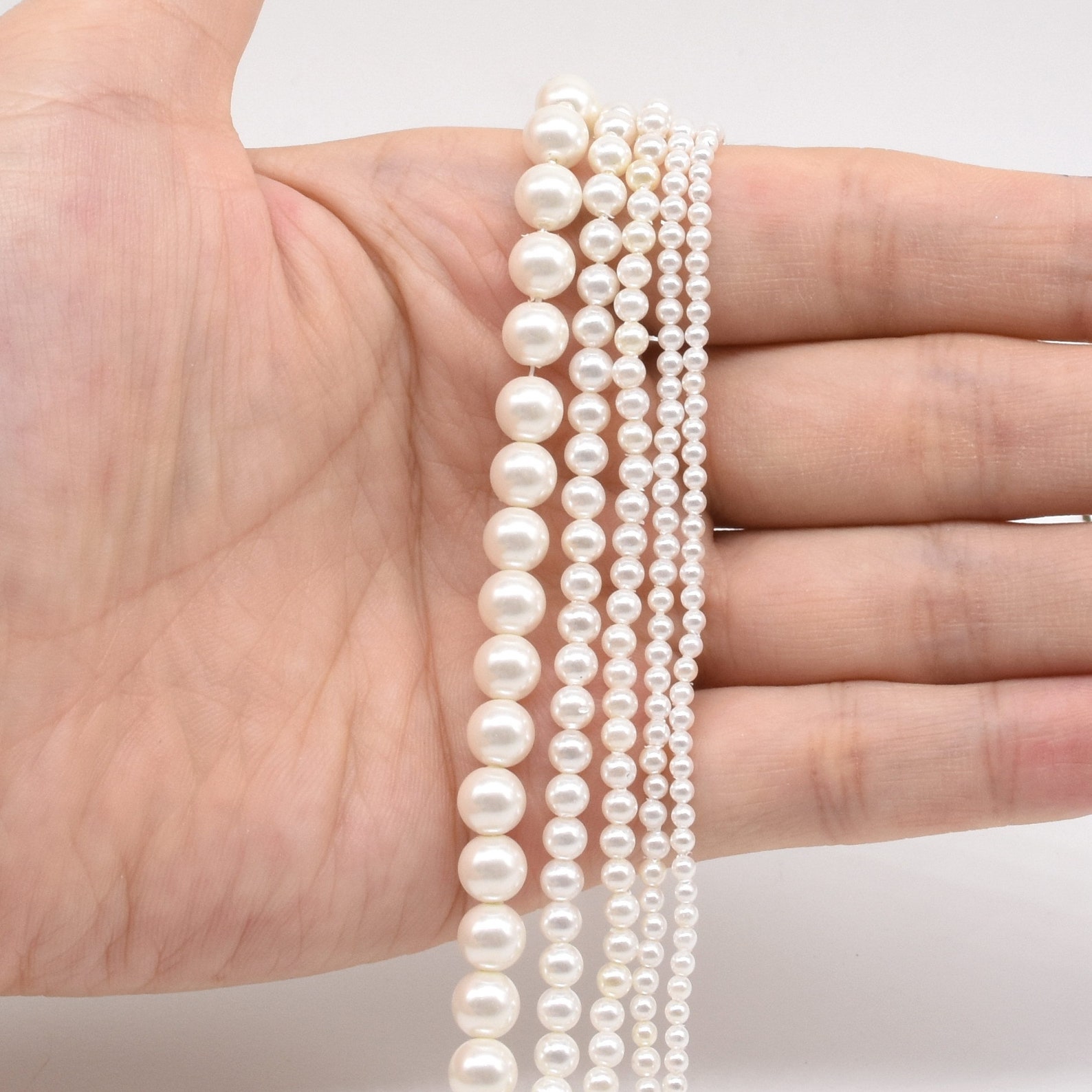 Round Shell Pearl 2mm 2.5mm 3mm 4mm 6mm 8mm 10mm 12mm 14mm - Etsy