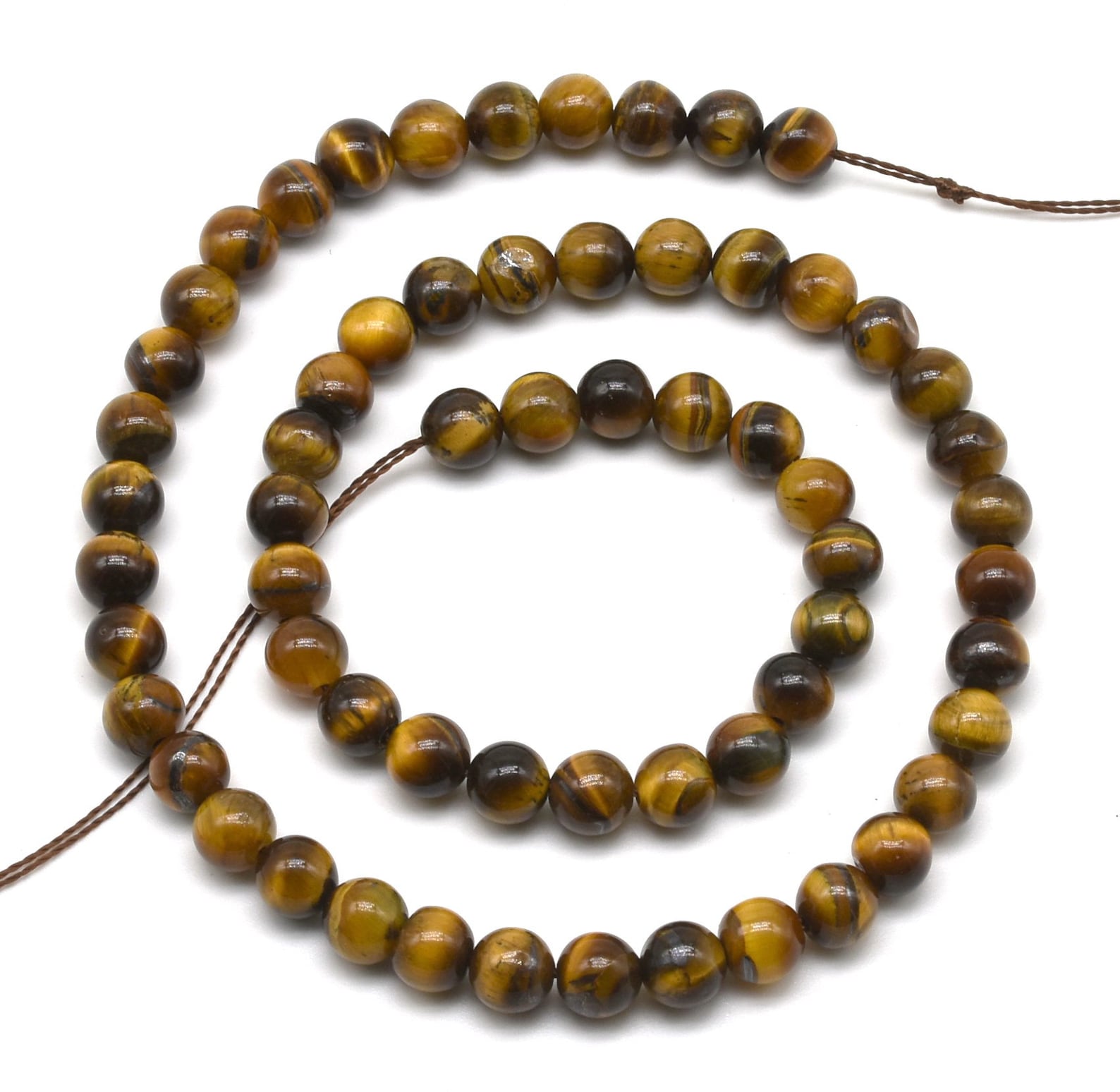Tiger's Eye Beads 4mm 6mm 8mm 10mm 12mm Round Smooth | Etsy