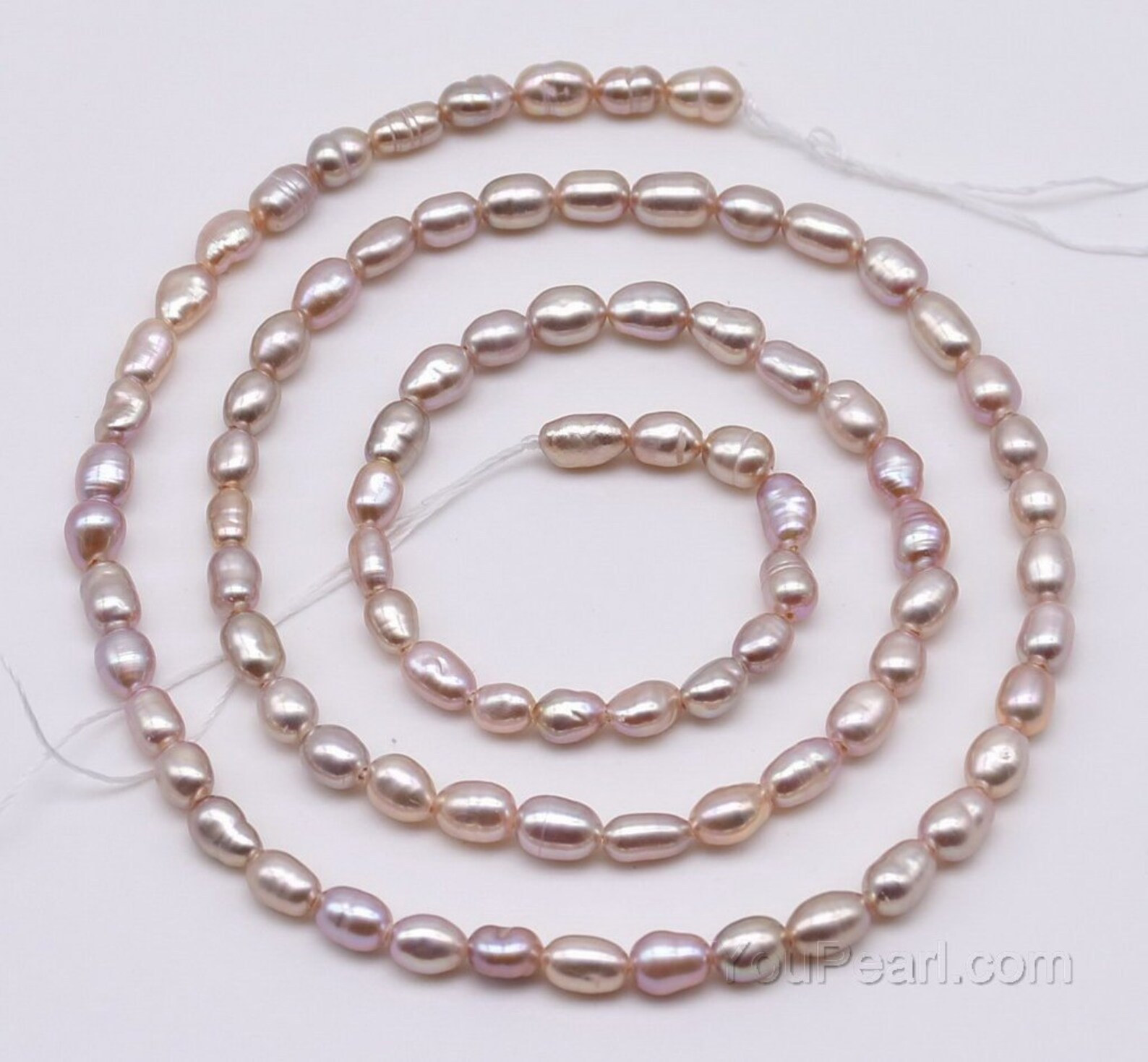 3-3.5mm Pearl Seed Beads Natural Pink Color Small Rice - Etsy