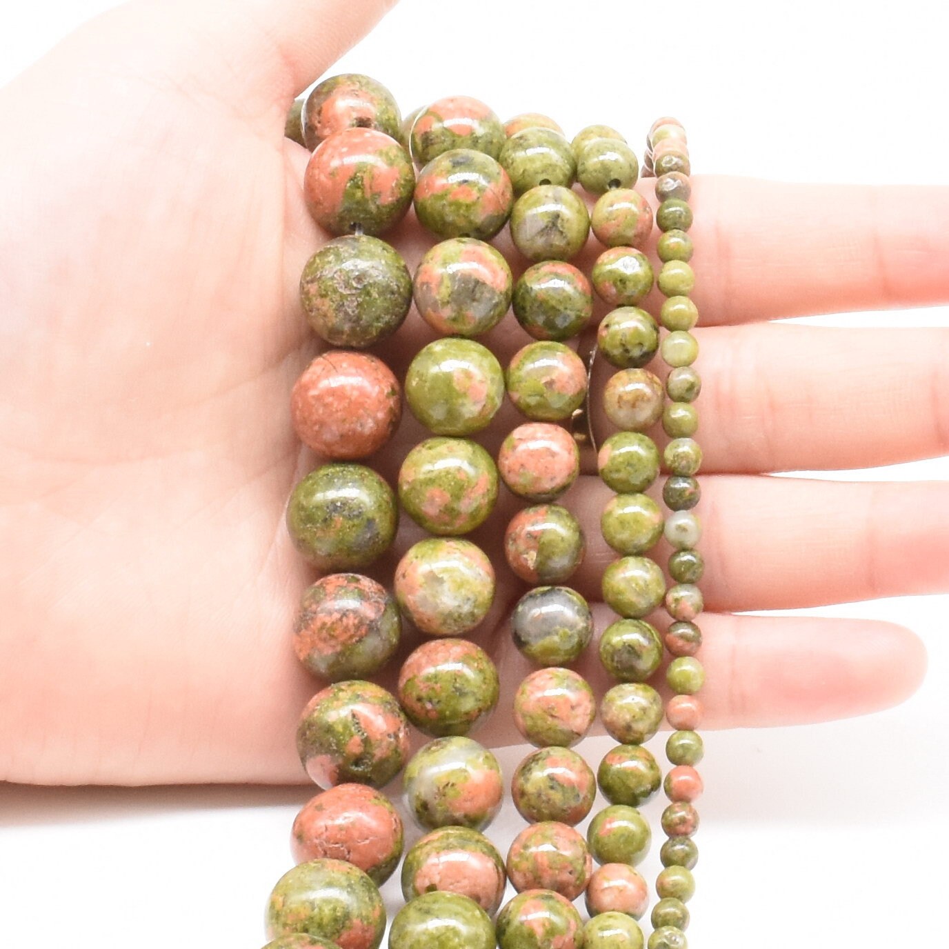 Unakite Beads 4mm 6mm 8mm 10mm 12mm Round Beads Natural - Etsy