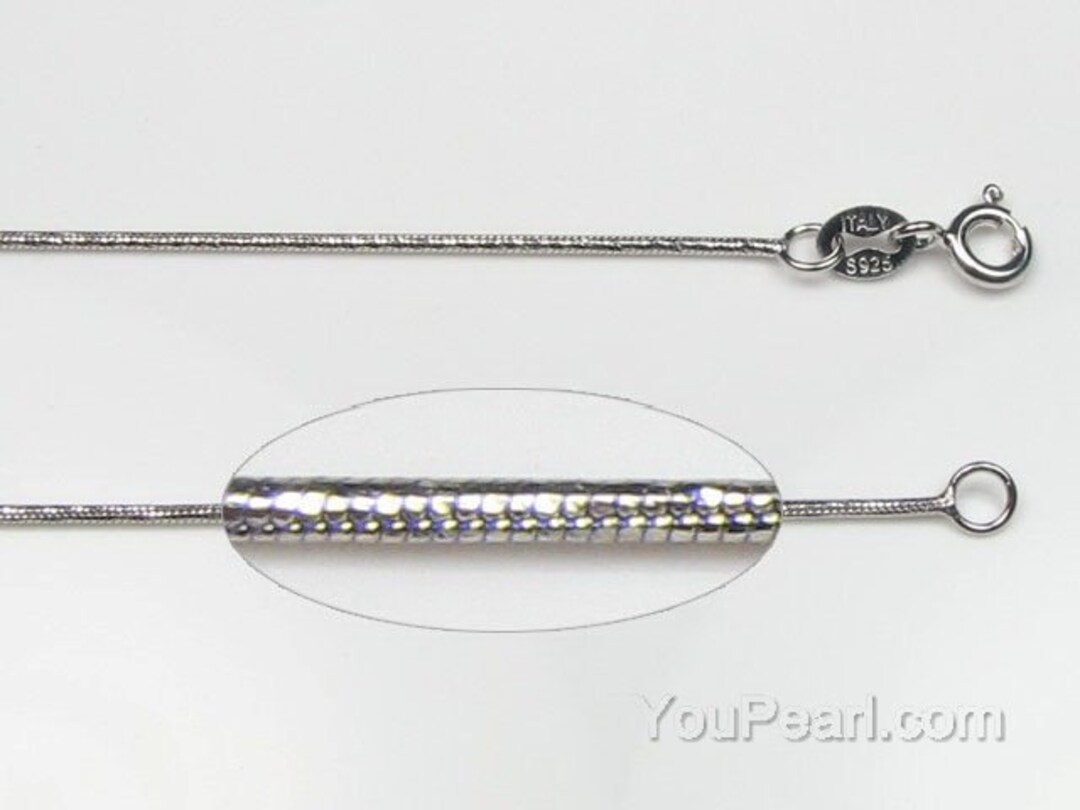Sterling 925 Silver Snake Chain, 1.0mm Snake Chain Necklace, Sterling ...