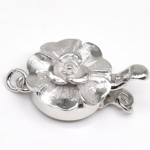 Single Strand Clasp, Flower Box Clasp, 925 Silver Clasp, Pearl Clasp ...