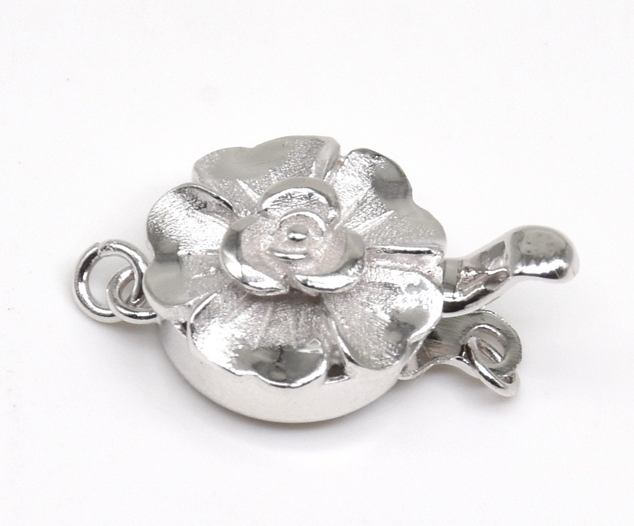 Single Strand Clasp, Flower Box Clasp, 925 Silver Clasp, Pearl Clasp ...