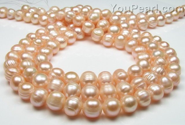 Natural Pink Pearls 9-10mm Fresh Water Pearl Beads Potato - Etsy