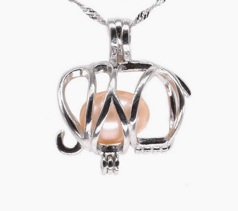 Elephant Cage Pendant 925 Sterling Silver Cage Charm | Etsy